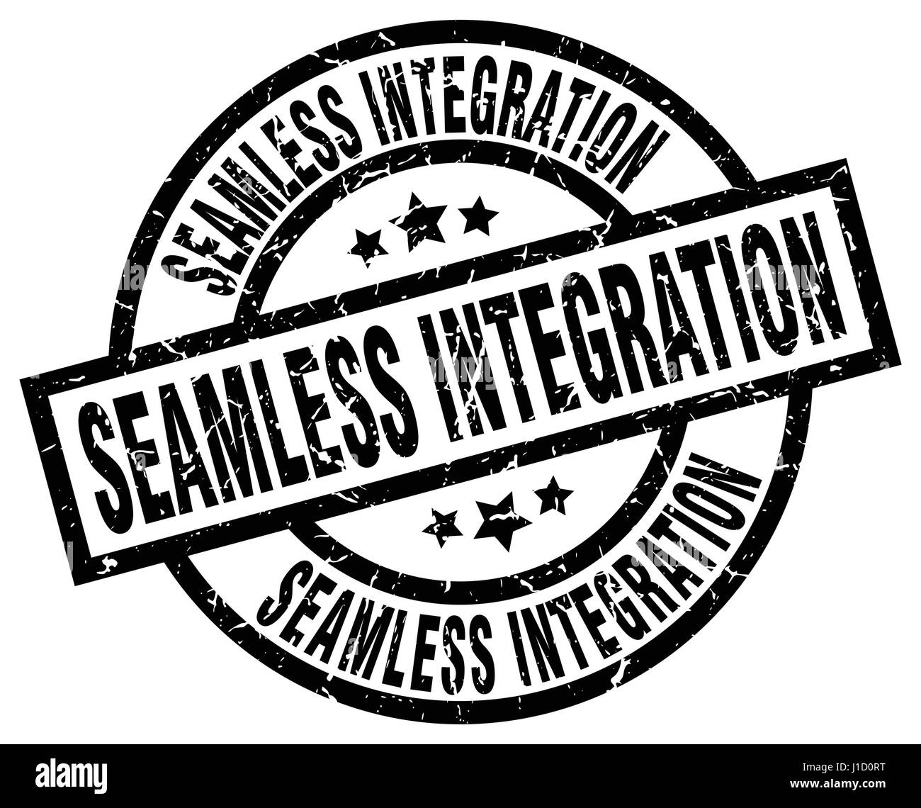 seamless integration round grunge black stamp Stock Vector Image & Art ...