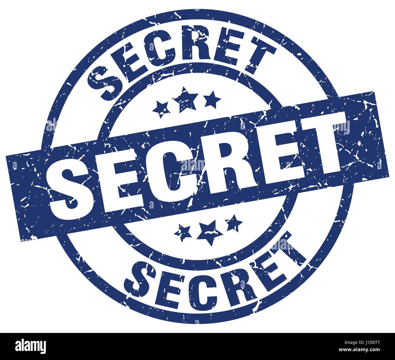 secret blue round grunge stamp Stock Vector Image & Art - Alamy