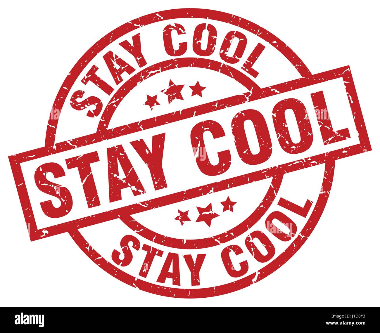 stay cool round red grunge stamp Stock Vector Image & Art - Alamy