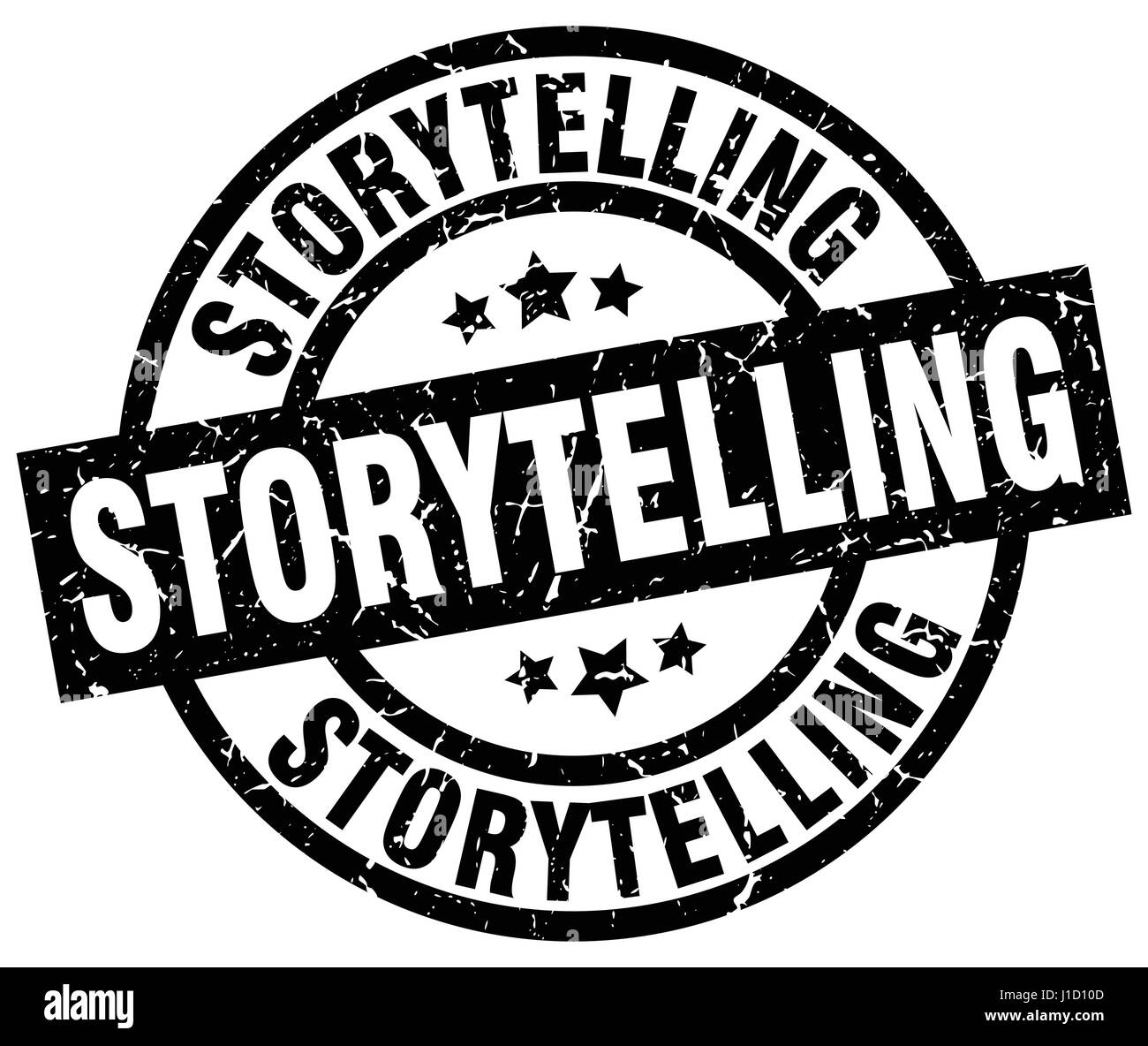 storytelling round grunge black stamp Stock Vector Image & Art - Alamy