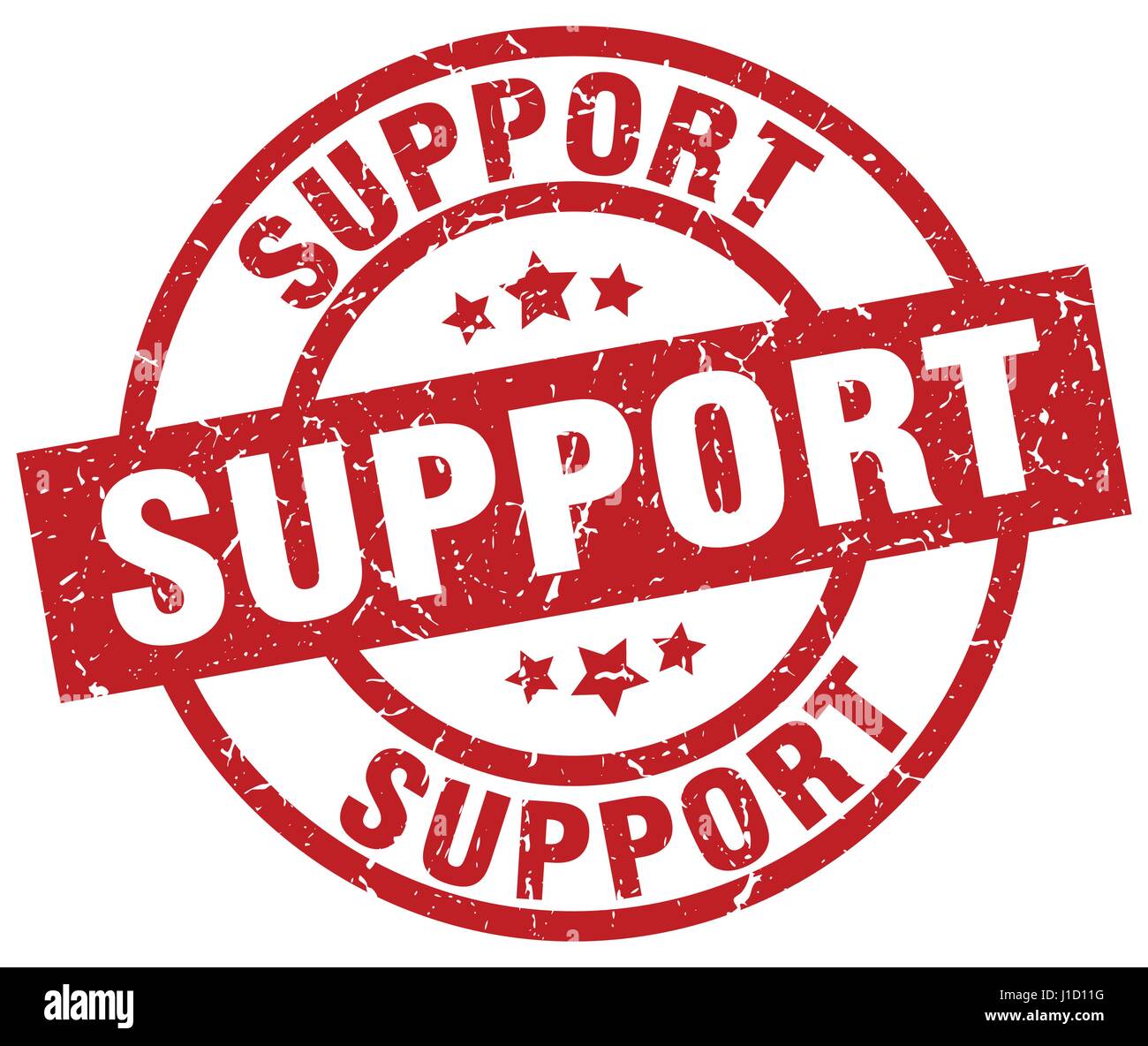 support round red grunge stamp Stock Vector Image & Art - Alamy