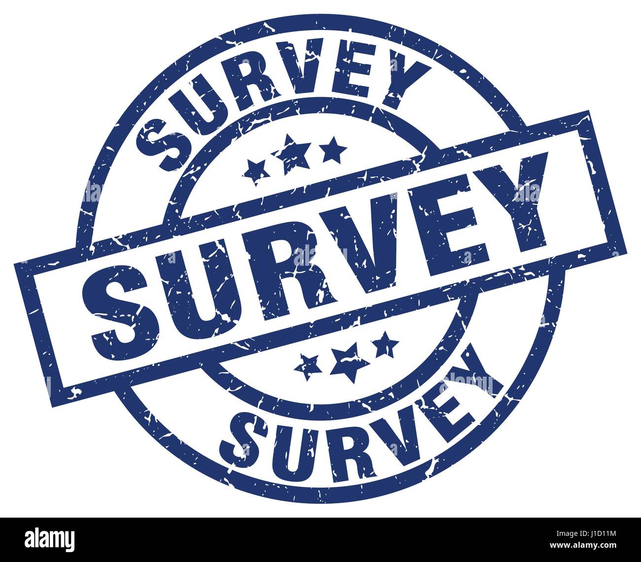 survey blue round grunge stamp Stock Vector Image & Art - Alamy