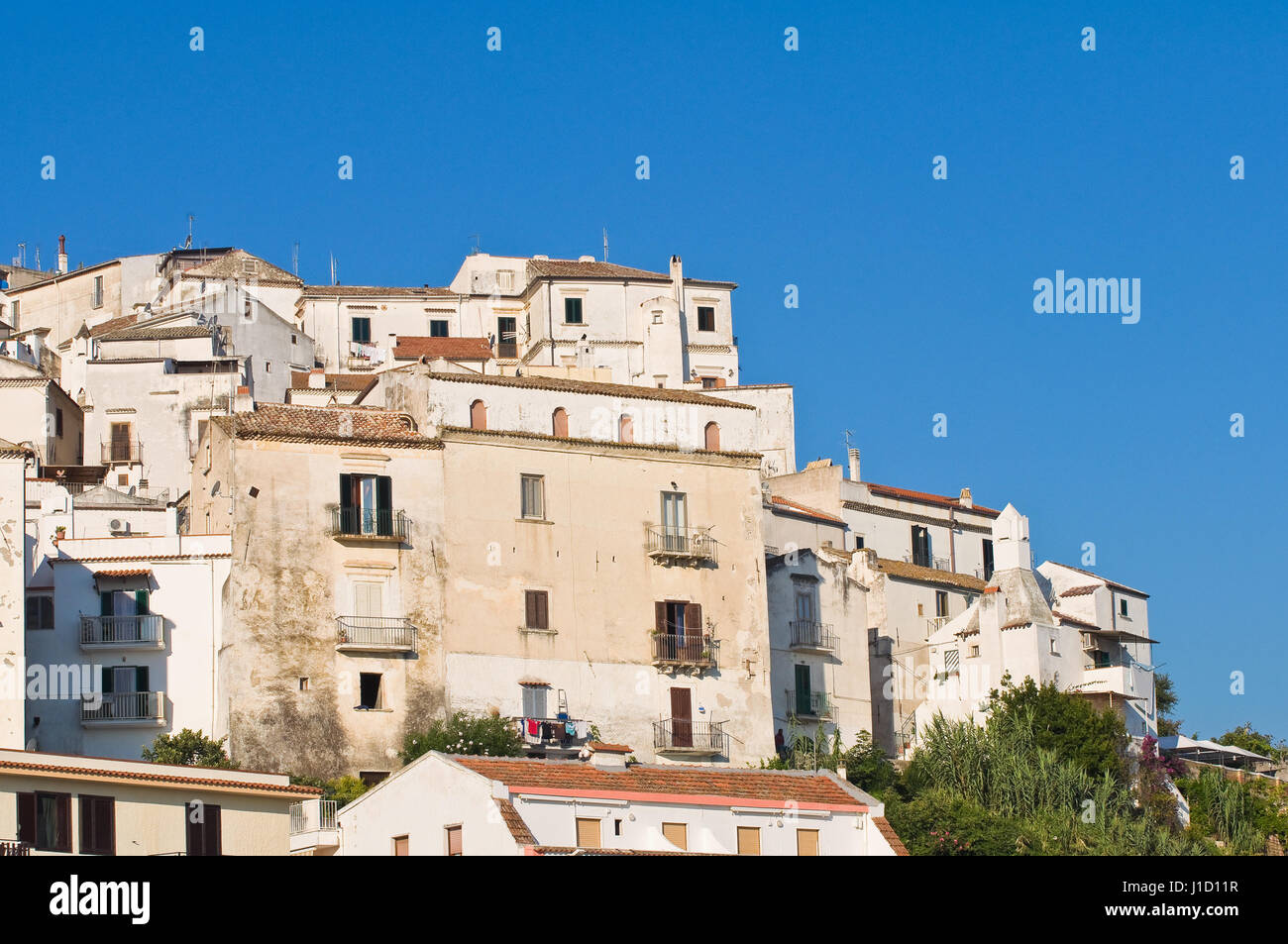 Panoramic view of Rodi Garganico. Puglia. Italy Stock Photo - Alamy