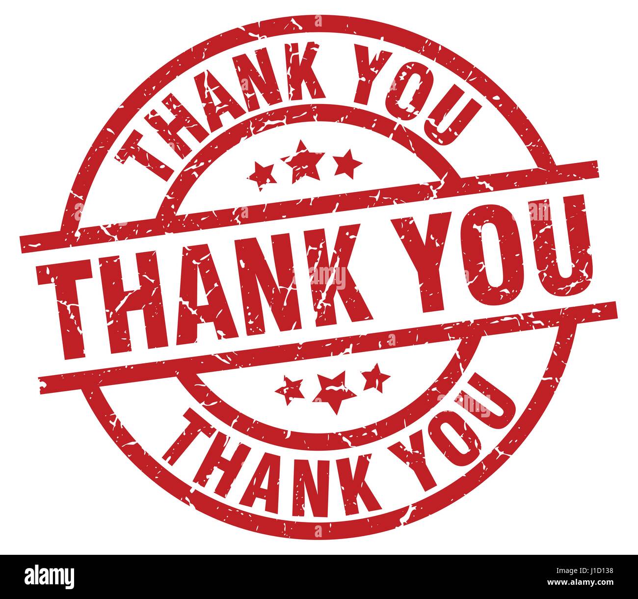 Thank round red grunge Stock Vector Images - Alamy