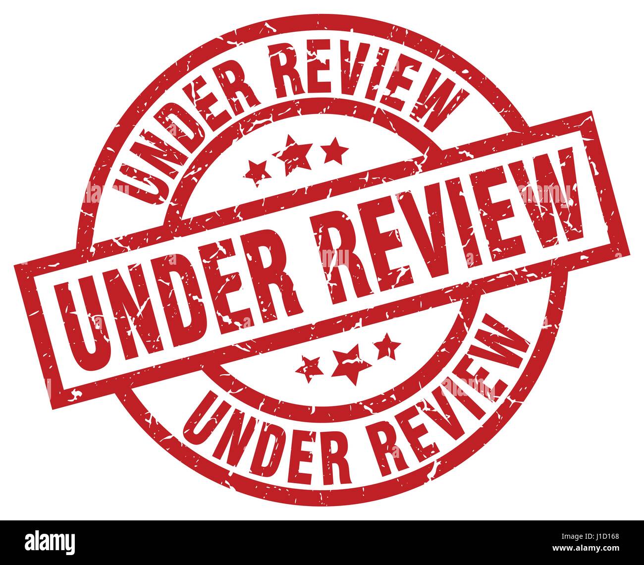 under review round red grunge stamp Stock Vector Image & Art - Alamy