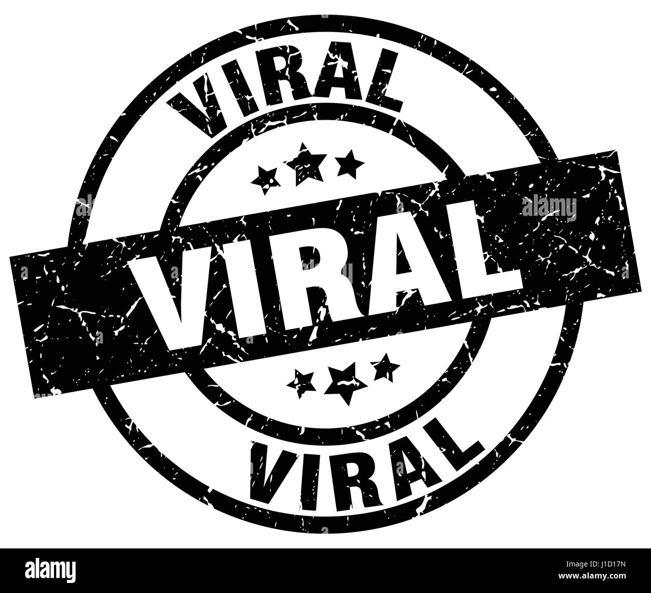 viral round grunge black stamp Stock Vector Image & Art - Alamy