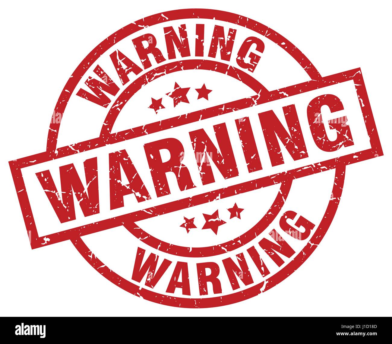 warning round red grunge stamp Stock Vector Image & Art - Alamy