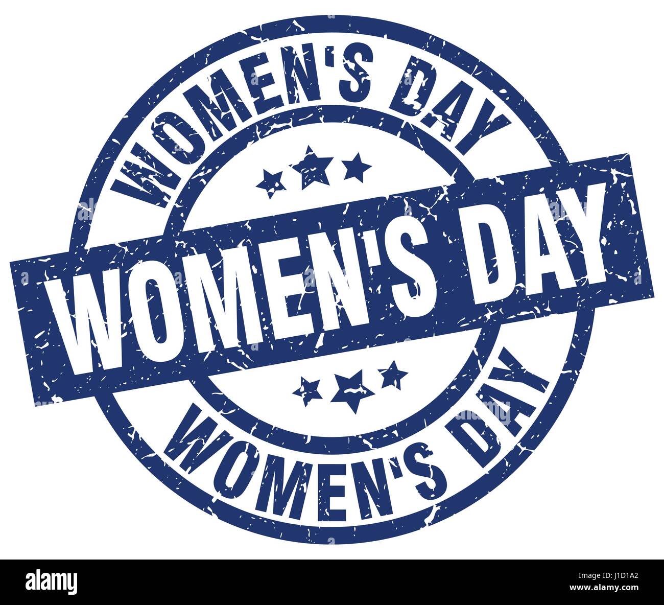 women's day blue round grunge stamp Stock Vector Image & Art - Alamy