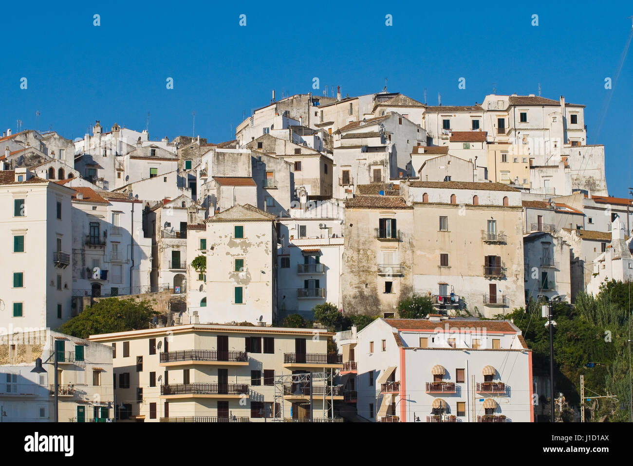 Panoramic view of Rodi Garganico. Puglia. Italy Stock Photo - Alamy