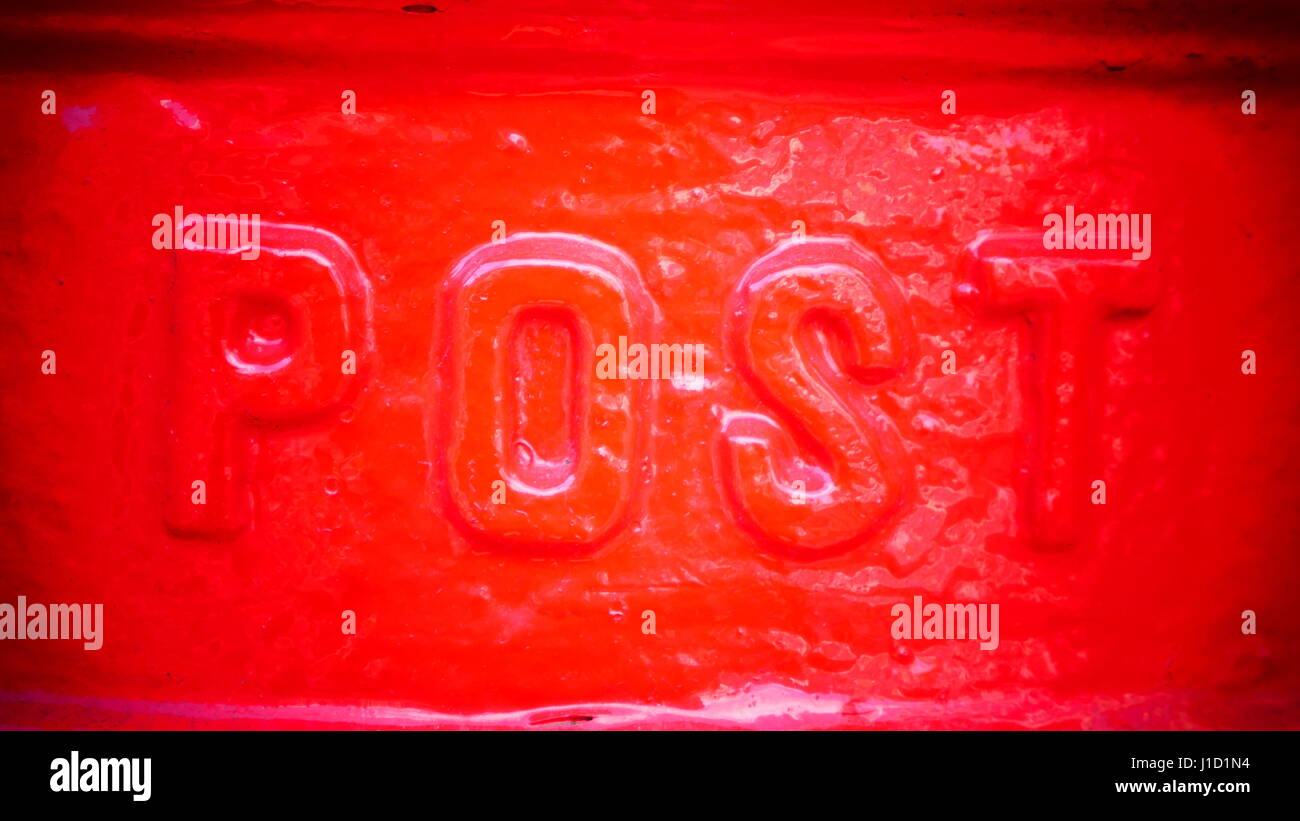 Traditional British Post Box Stock Photo - Alamy