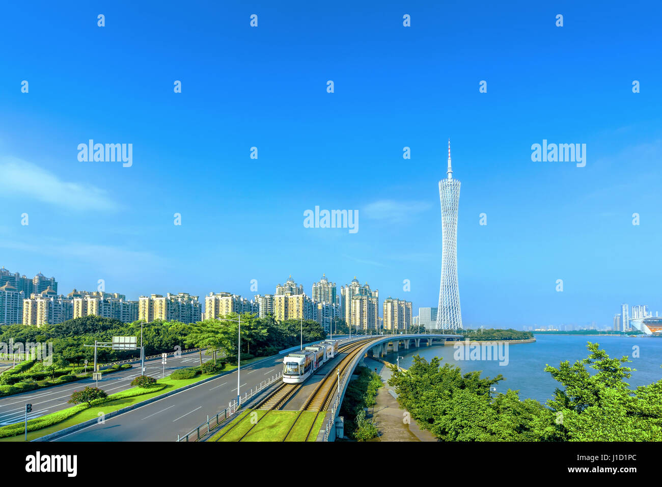 Day guangzhou cityscape traffic road hi-res stock photography and ...