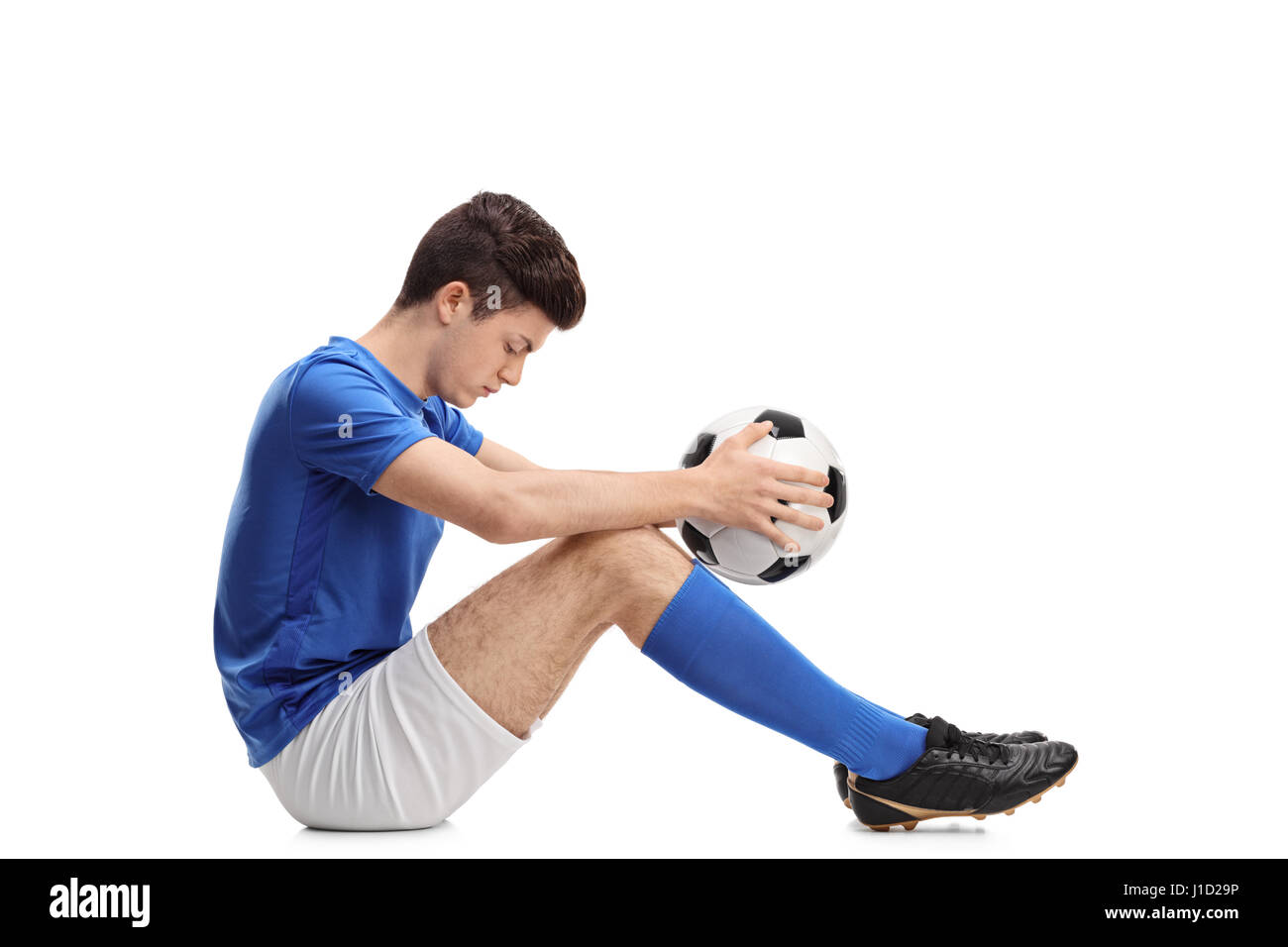 Seated sitting football soccer High Resolution Stock Photography and ...