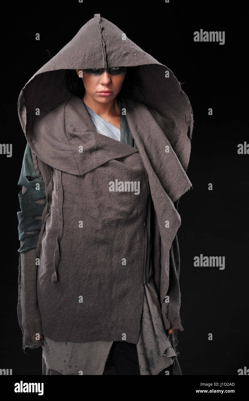 different design costume on warrior woman Stock Photo - Alamy