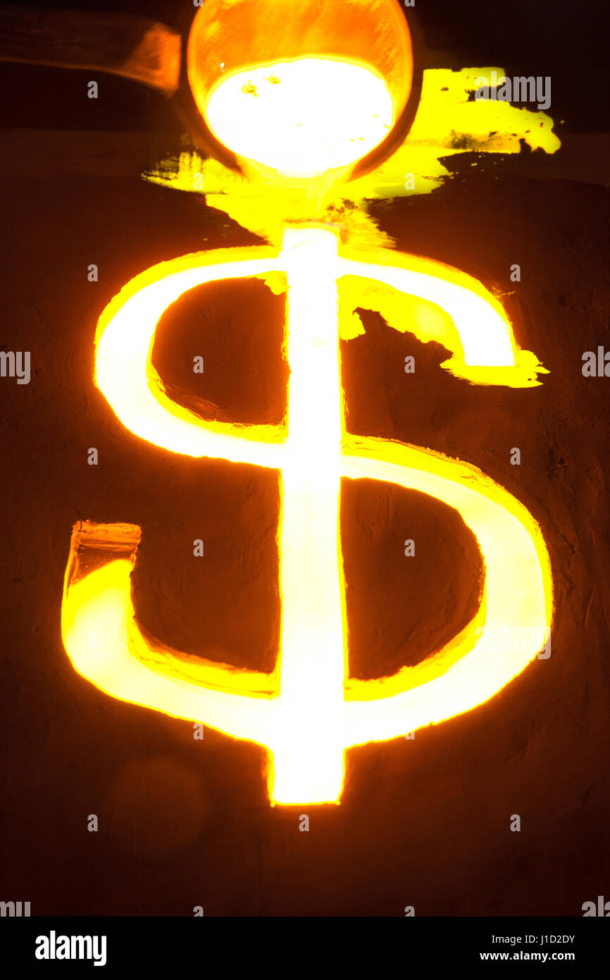 Melting metal sign hi-res stock photography and images - Alamy