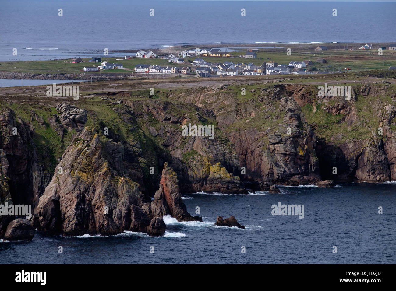 Looking towards West Town, Tory Island, County Donegal Stock Photo - Alamy