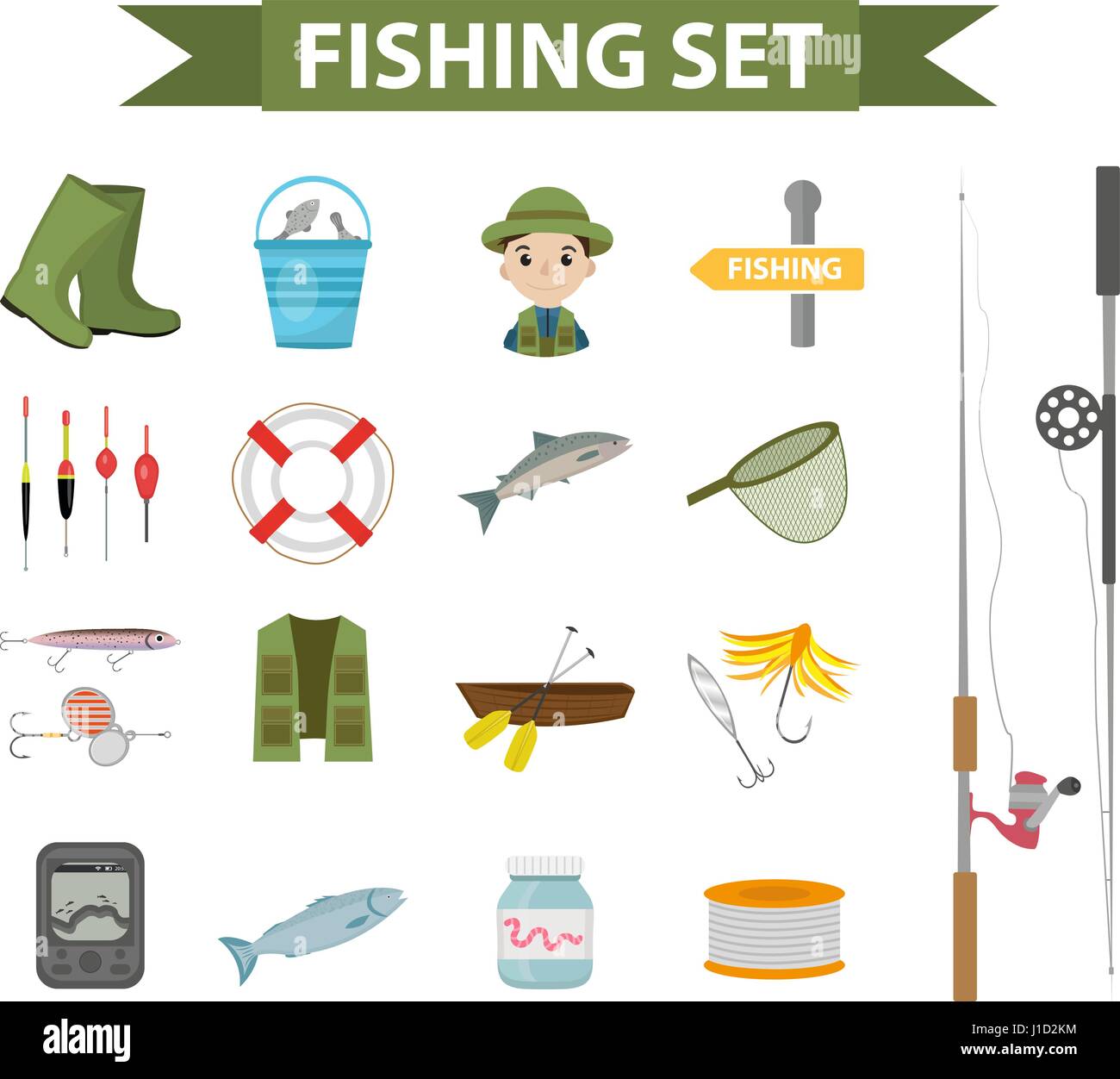 Fisherman cartoon clipart hi-res stock photography and images - Alamy