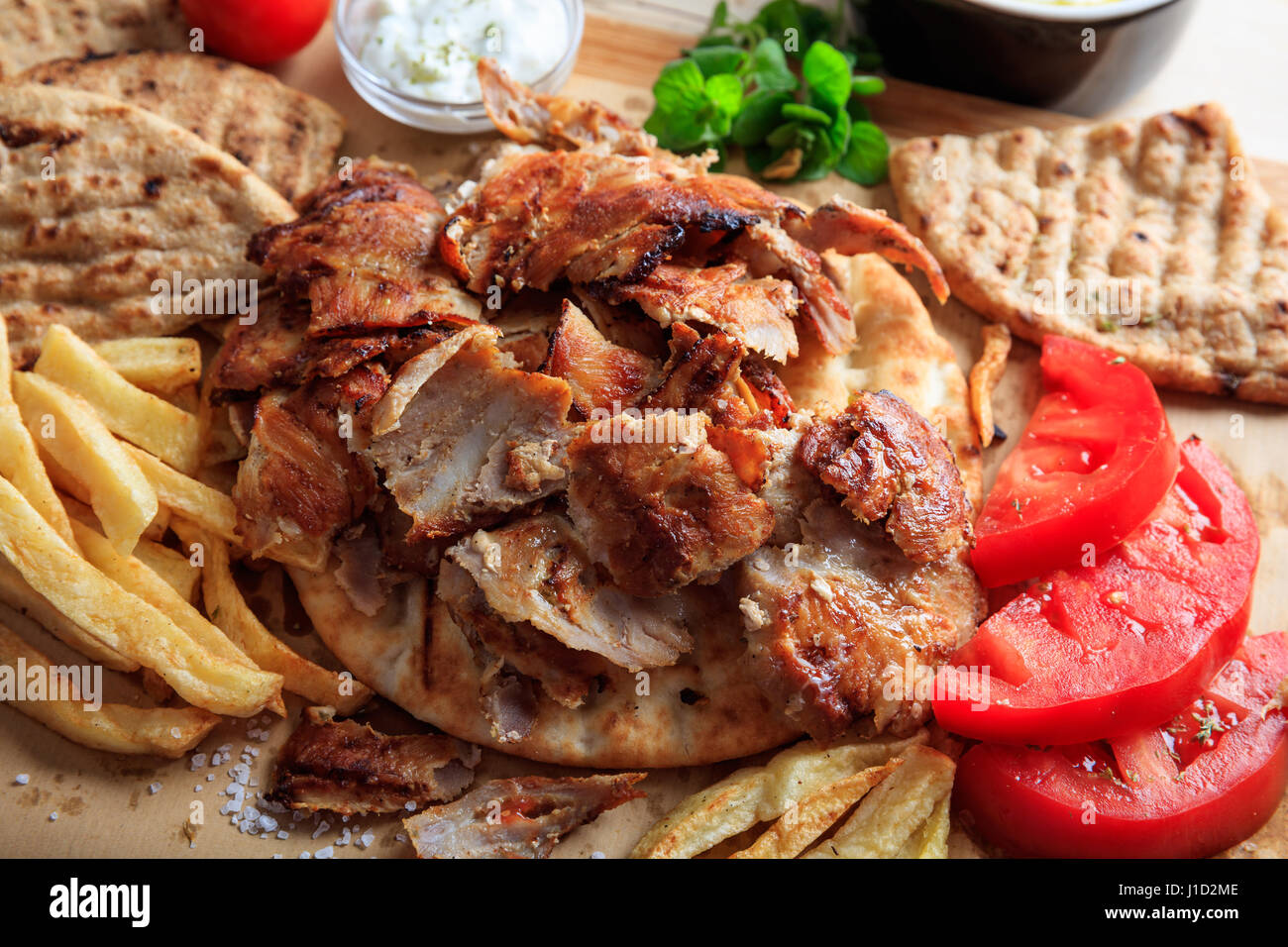 Greek gyros hi-res stock photography and images - Alamy