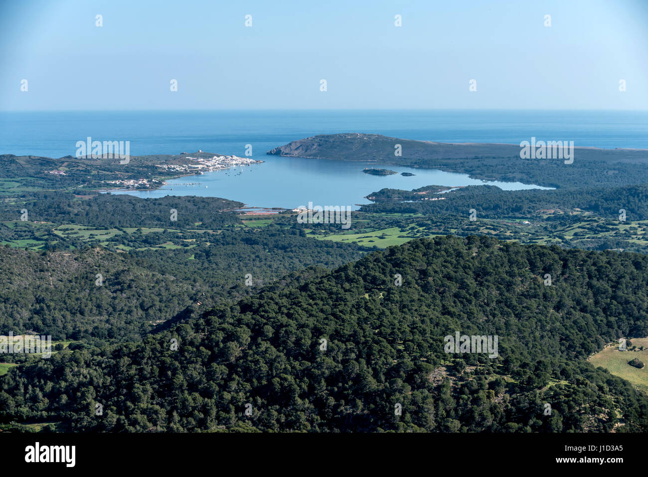 A view from the top of Monte Toro in menorca Stock Photo - Alamy