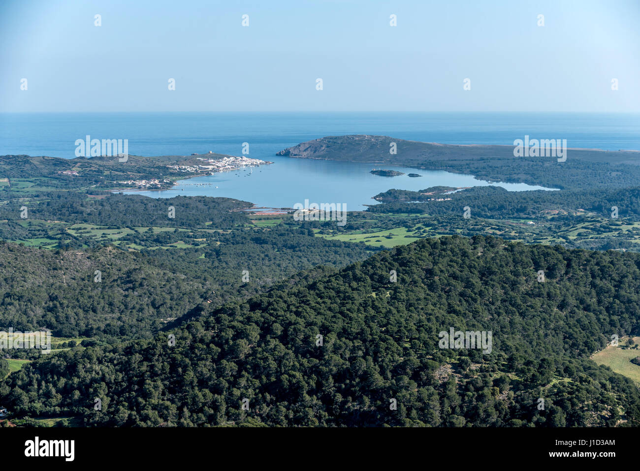 A view from the top of Monte Toro in menorca Stock Photo - Alamy