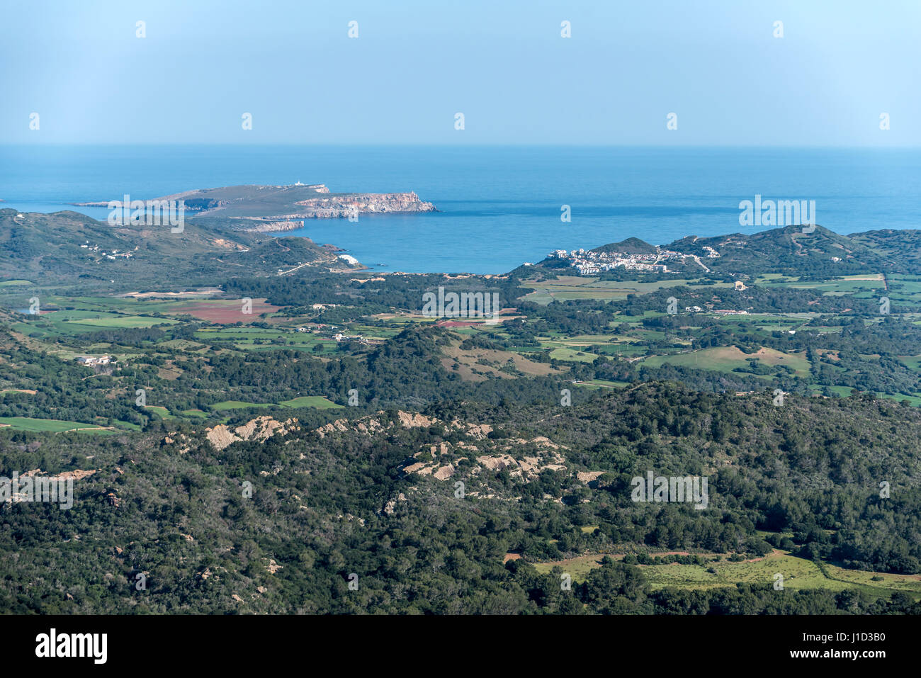 A view from the top of Monte Toro in menorca Stock Photo - Alamy