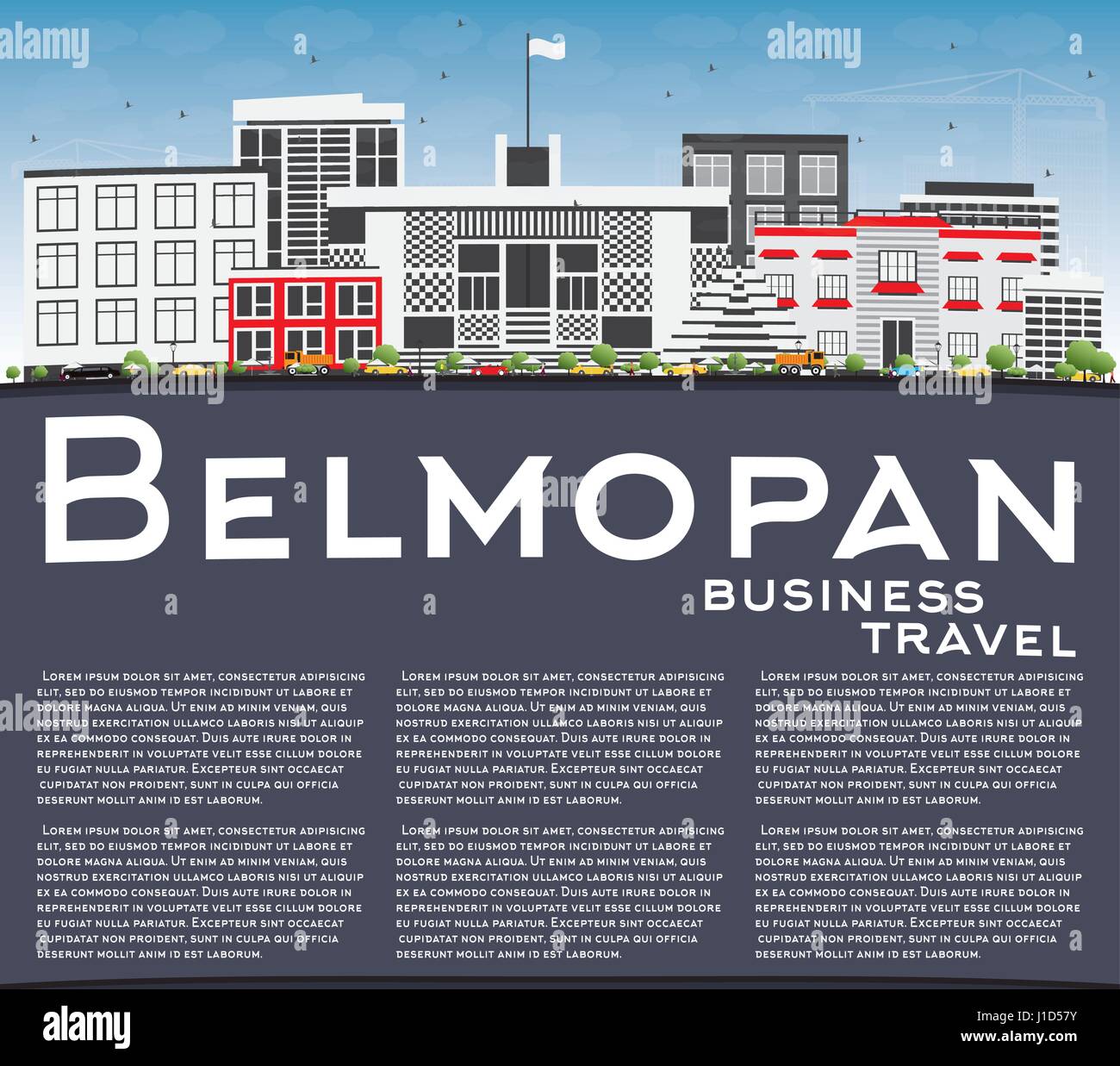 Belize belmopan view Stock Vector Images - Alamy