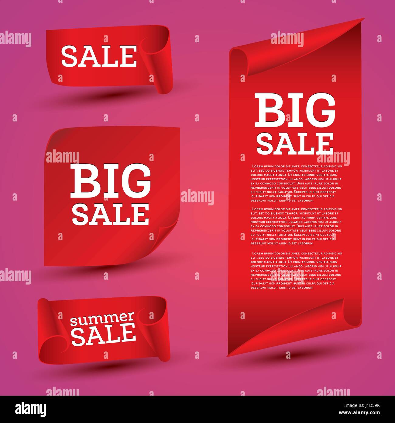 Big red Stock Vector Images - Alamy