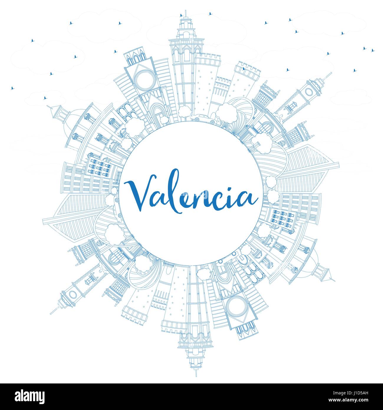 Valencia modern buildings Cut Out Stock Images & Pictures - Alamy