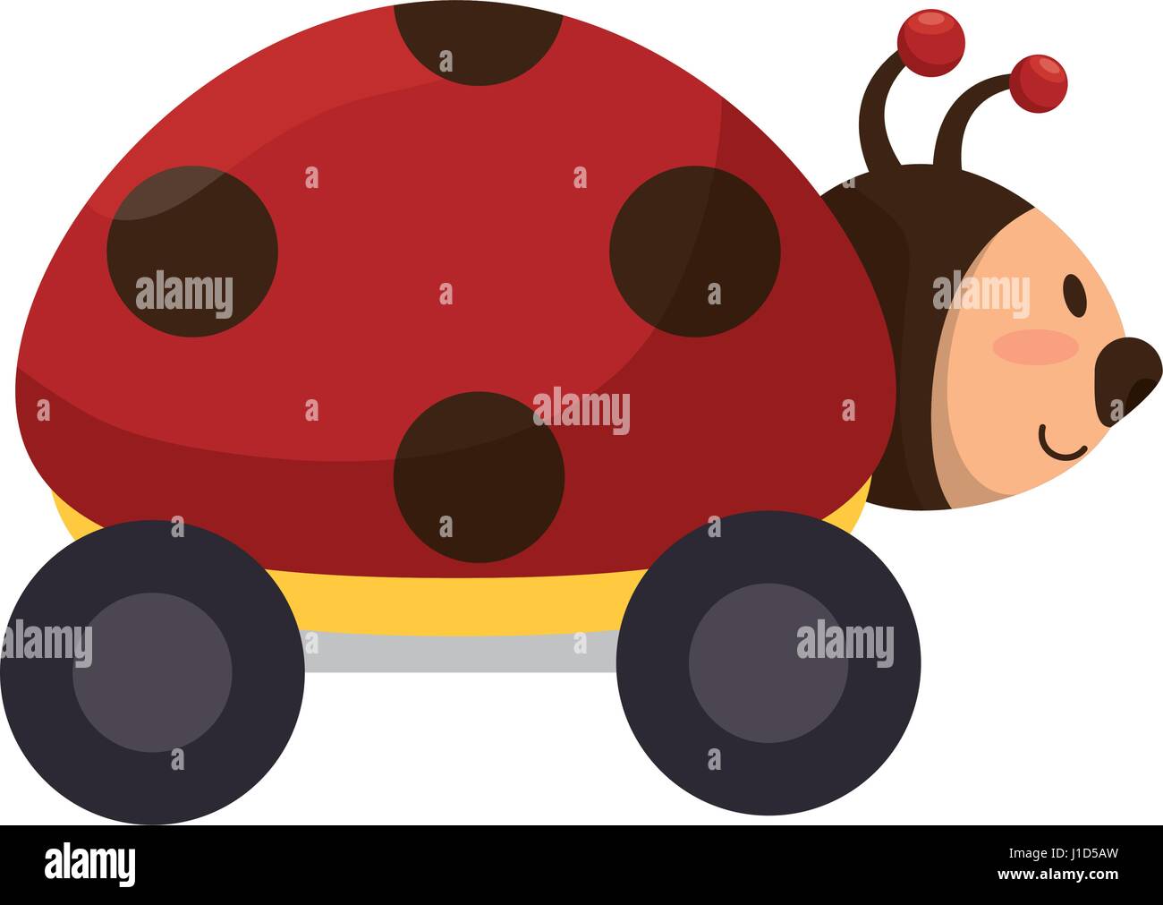 ladybug with wheels toy Stock Vector Image & Art - Alamy