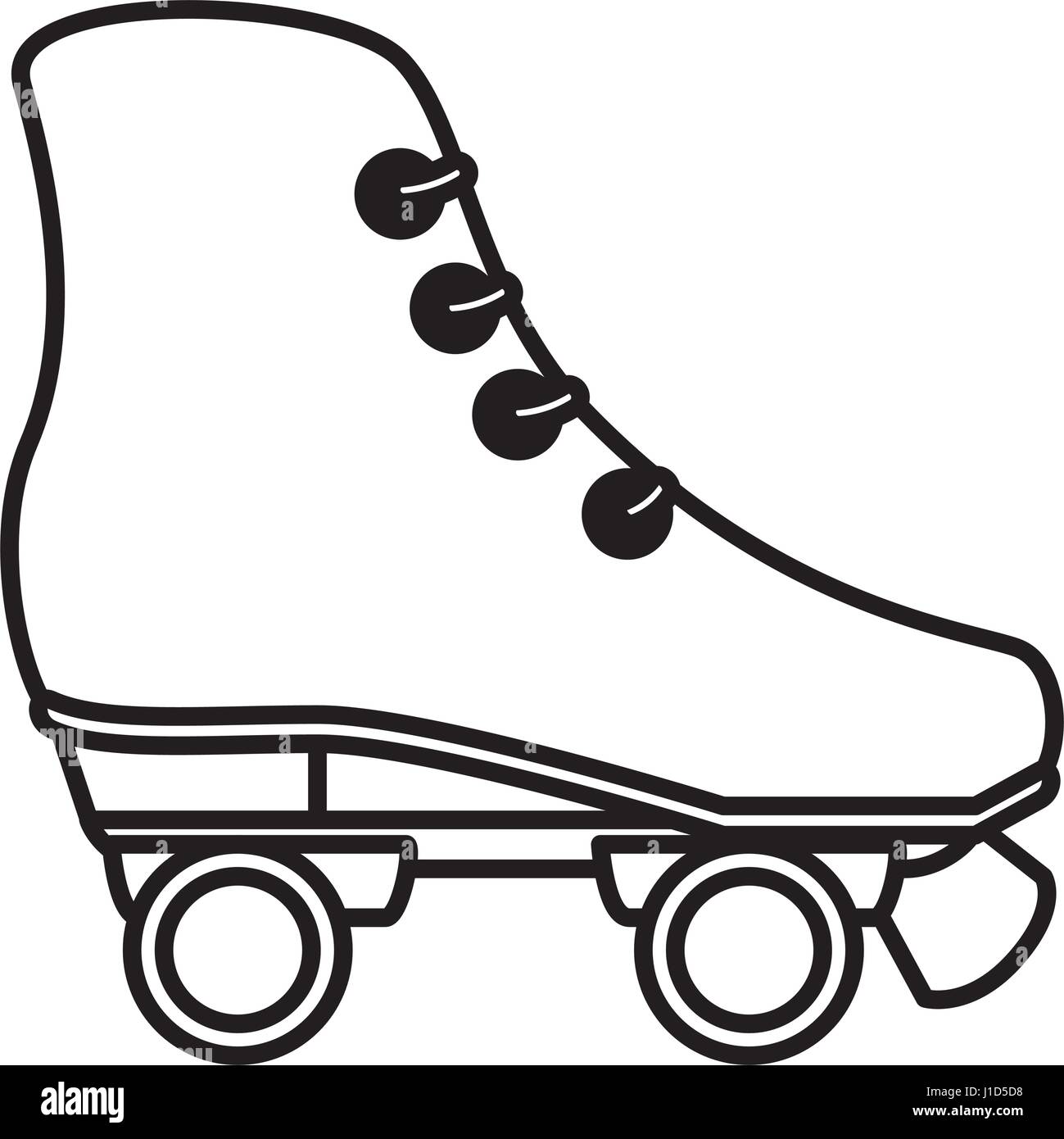 Roller skates icon simple Stock Vector Images - Alamy