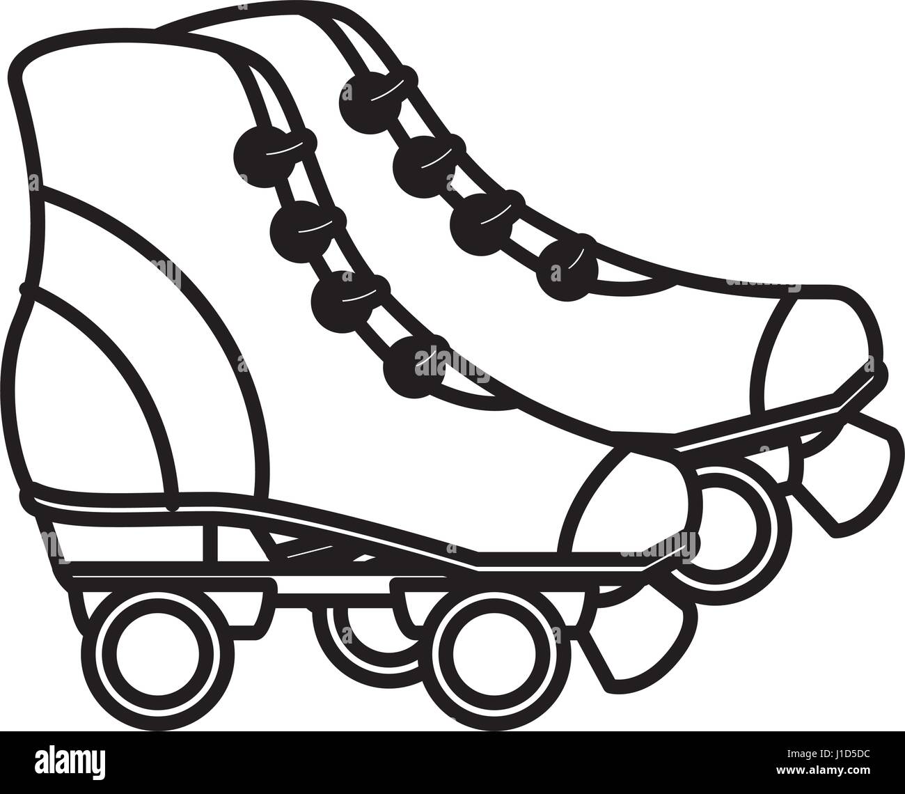 Roller skates icon simple Stock Vector Images - Alamy