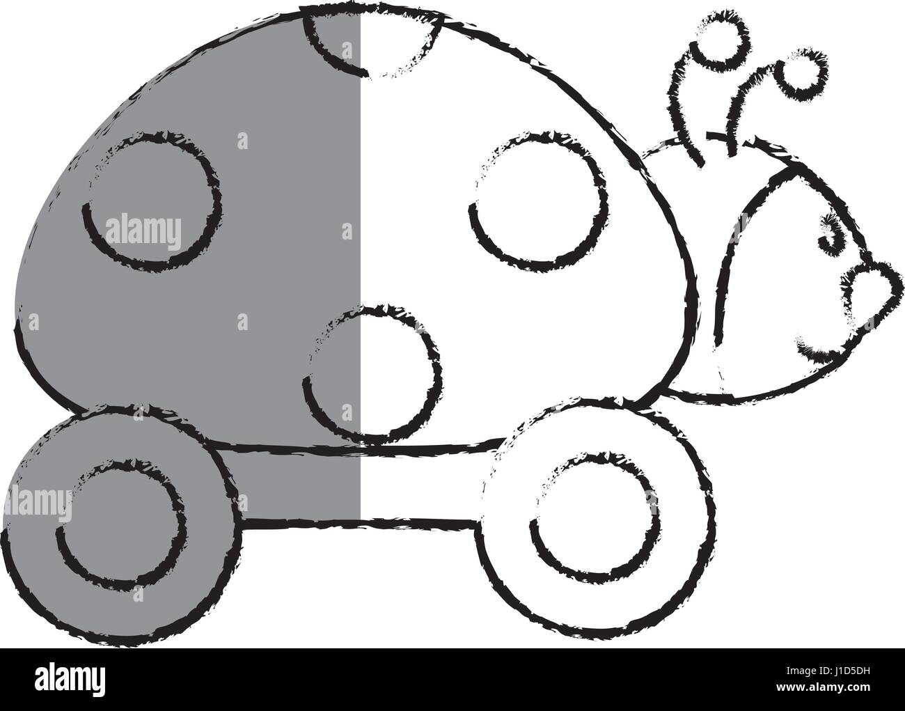 ladybug with wheels toy Stock Vector Image & Art - Alamy