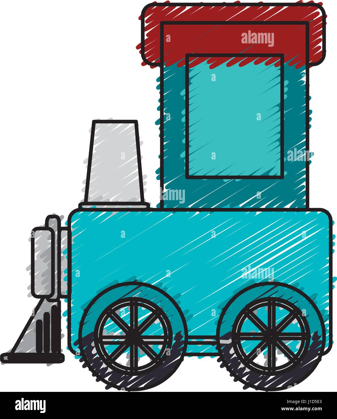 cute train toy icon Stock Vector Image & Art - Alamy