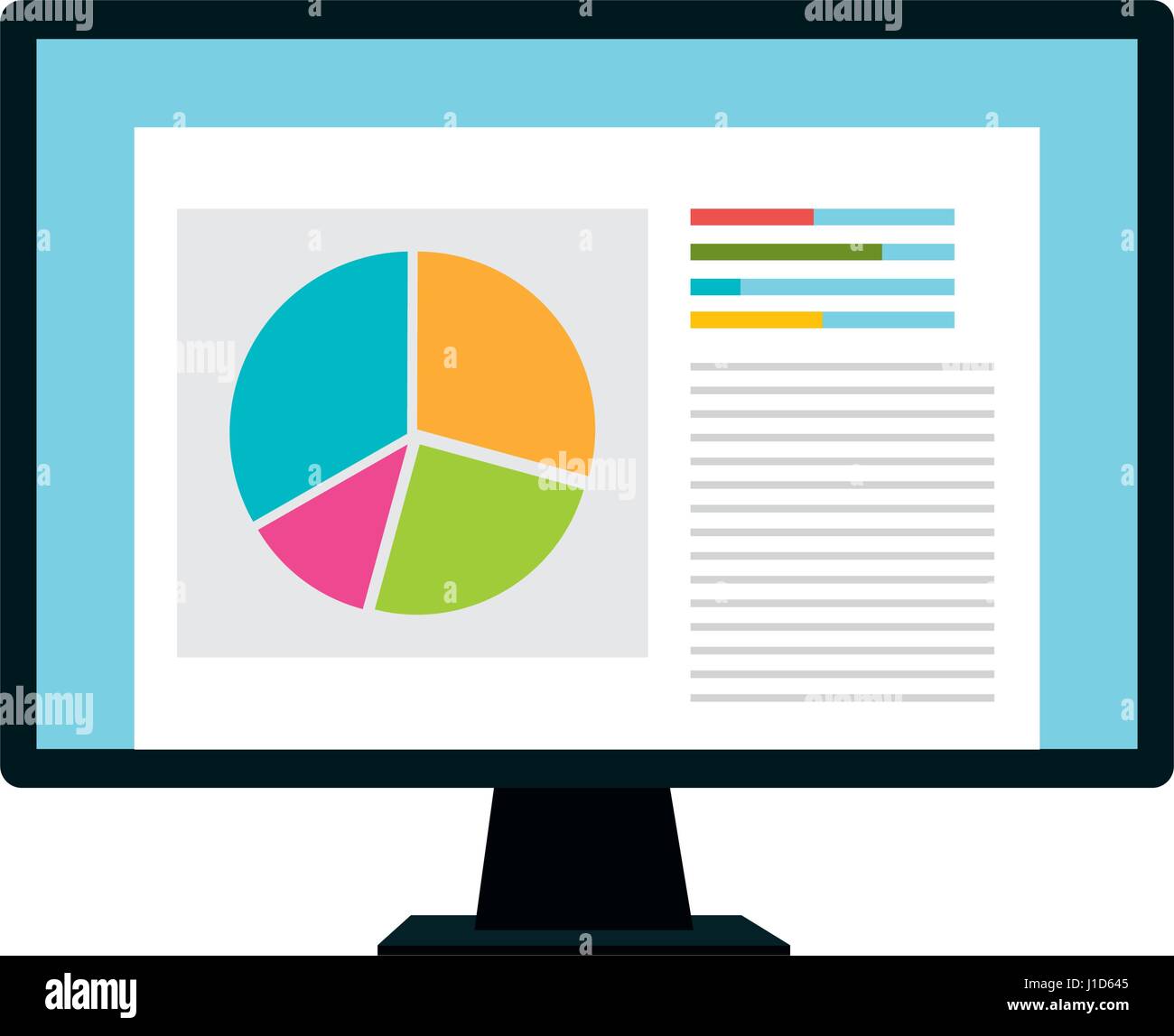 computer desktop with template icon Stock Vector Image & Art - Alamy