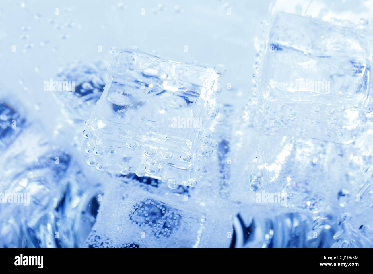 abstract blue backgrounds with ice cubes in sparkling water Stock Photo ...