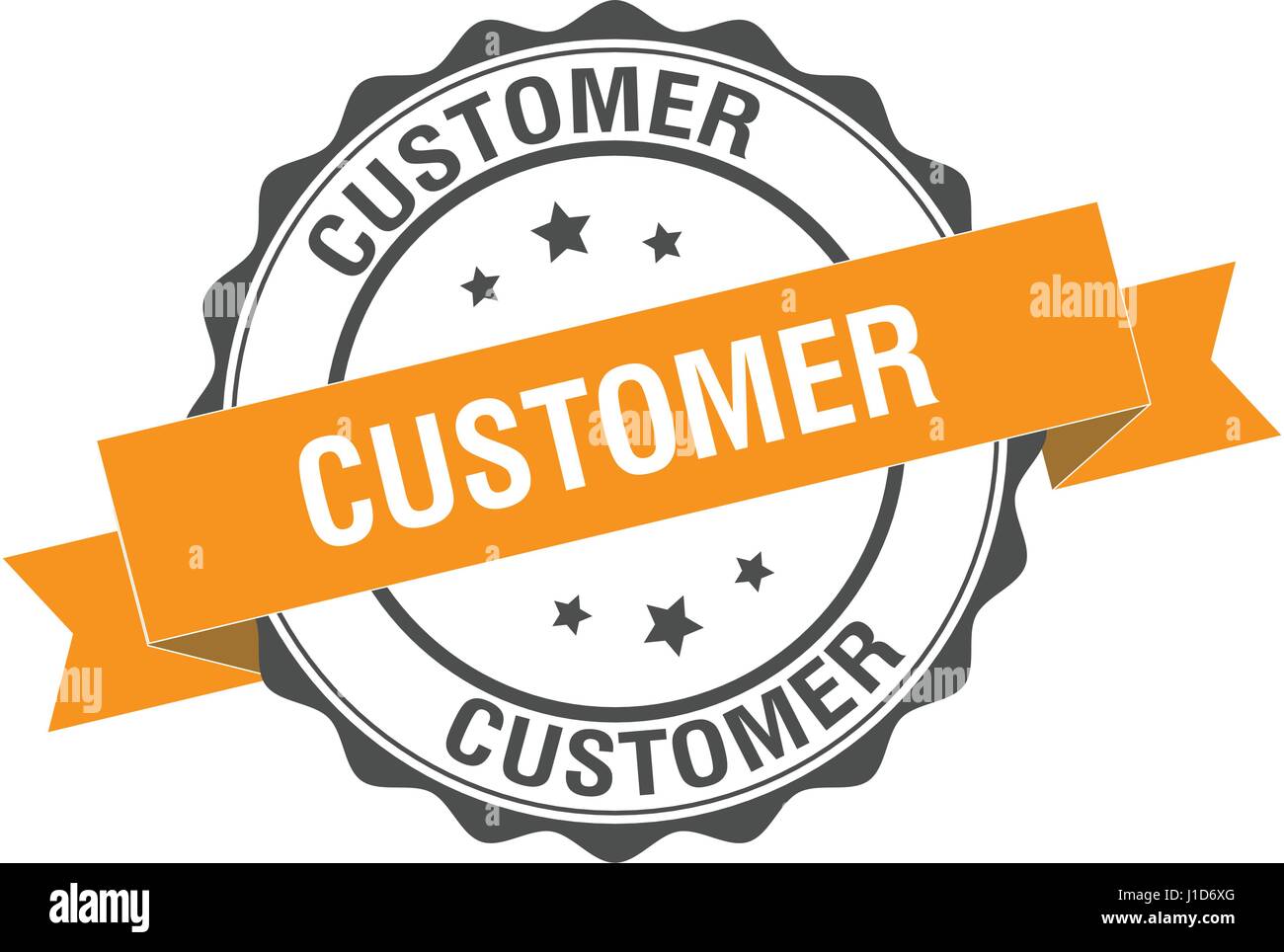 Customer stamp illustration Stock Vector Image & Art - Alamy