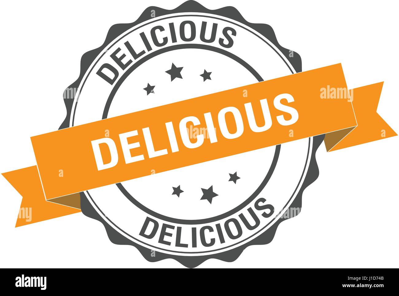 Delicious stamp illustration Stock Vector Image & Art - Alamy