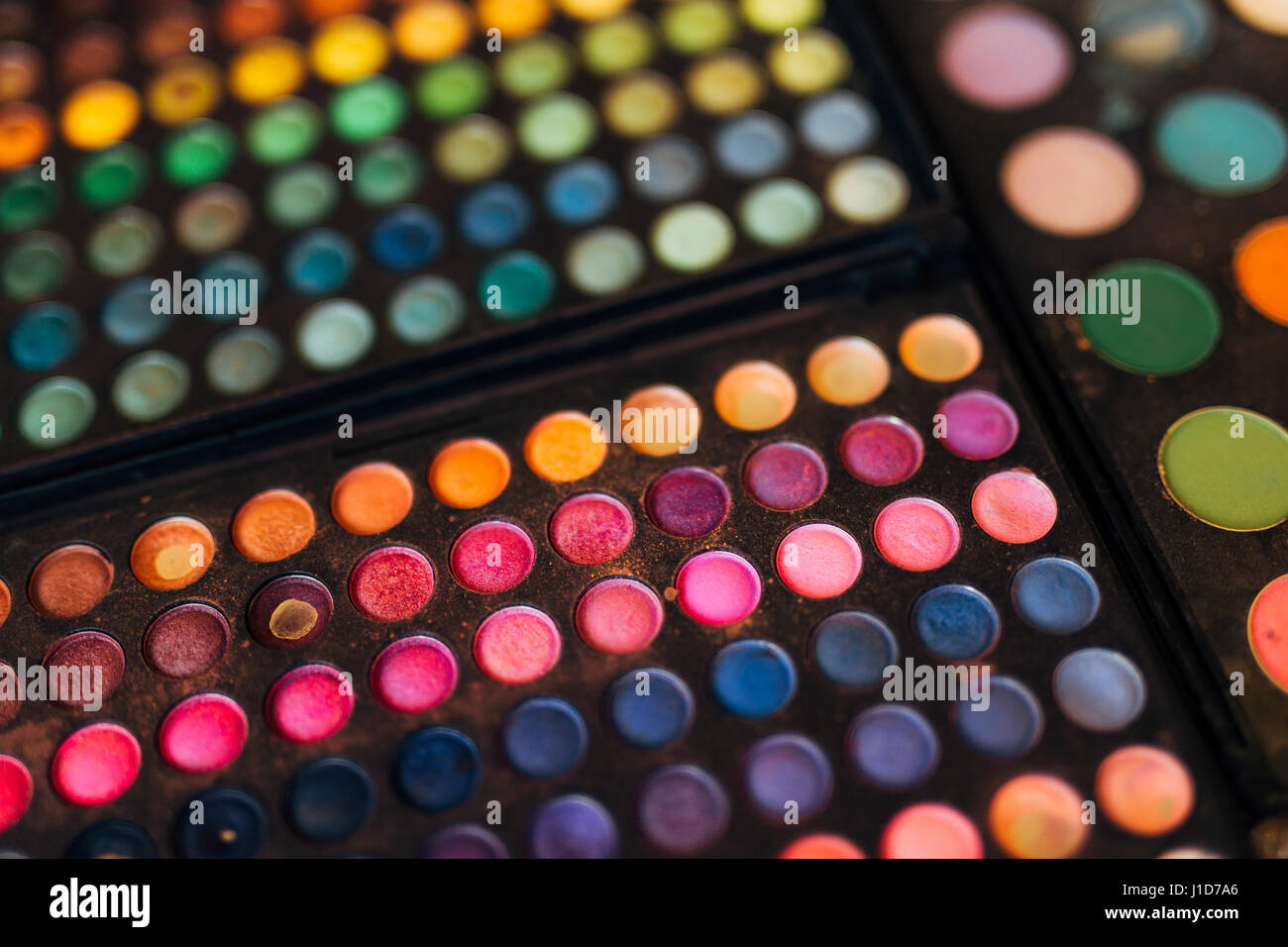 Case makeup artist. A set of brushes, powder, foundation. Tools Stock ...