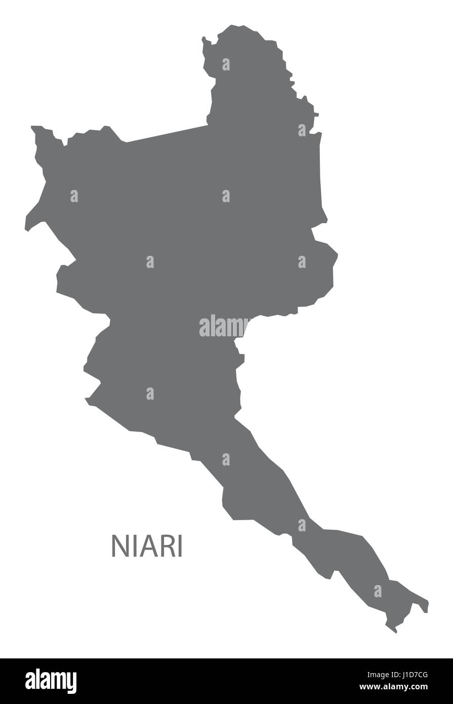 Niari silhouette map hi-res stock photography and images - Alamy