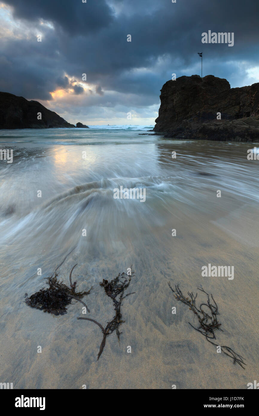 Perranporth Beach in Cornwall Stock Photo - Alamy
