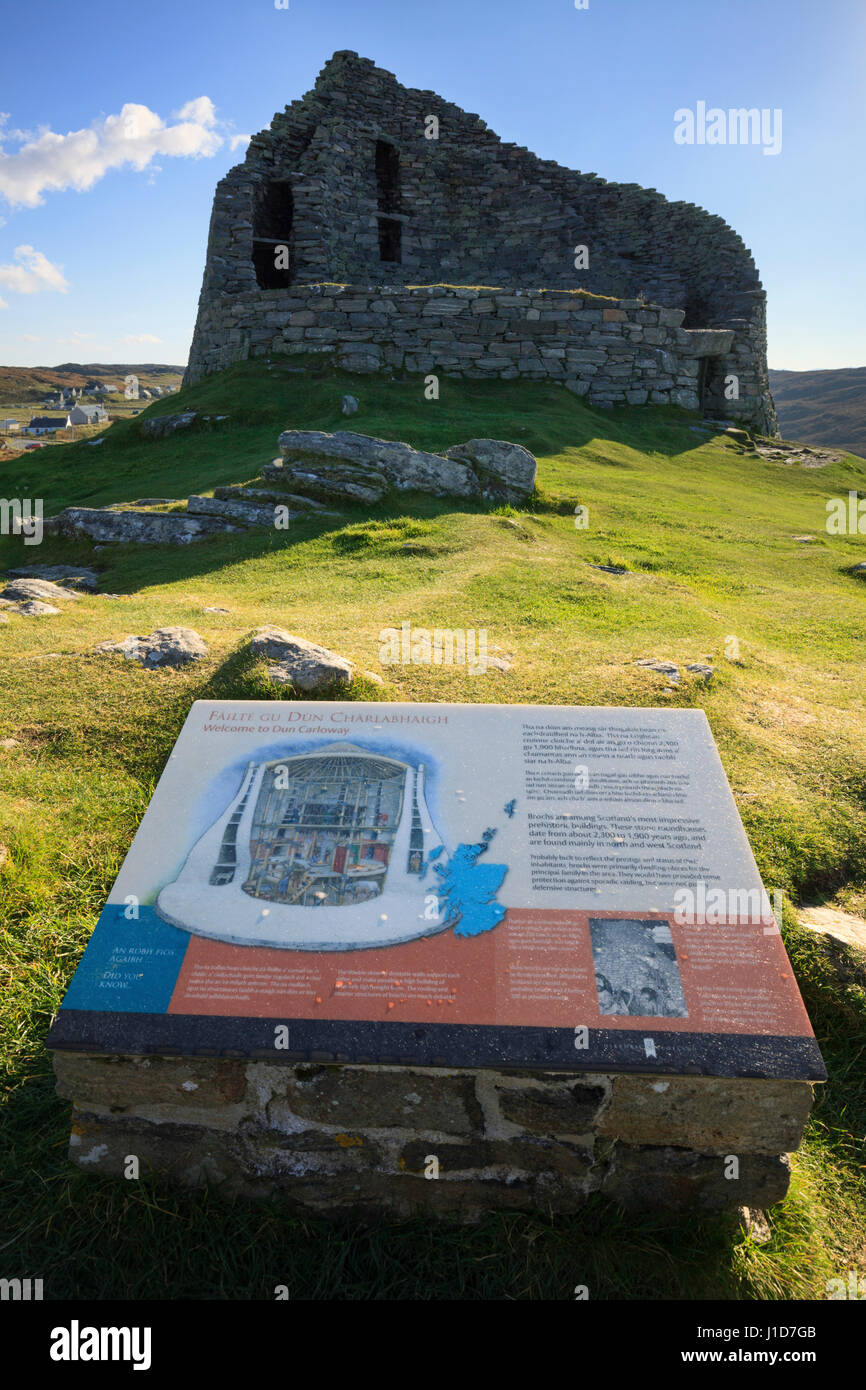 Dun Carloway Broch on the Isle of Lewis Stock Photo - Alamy
