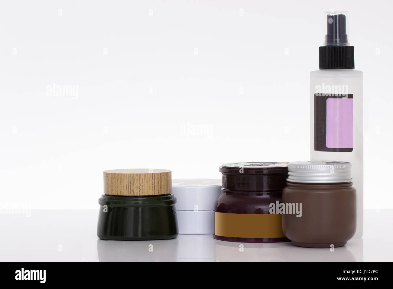 cosmetic containers isolated Stock Photo - Alamy