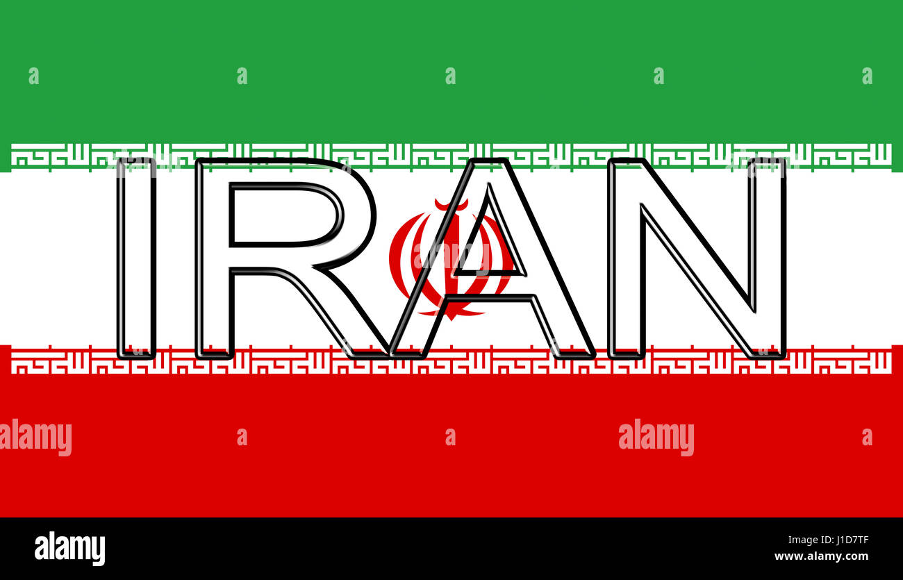 Flag iran iranian banner on hi-res stock photography and images - Alamy