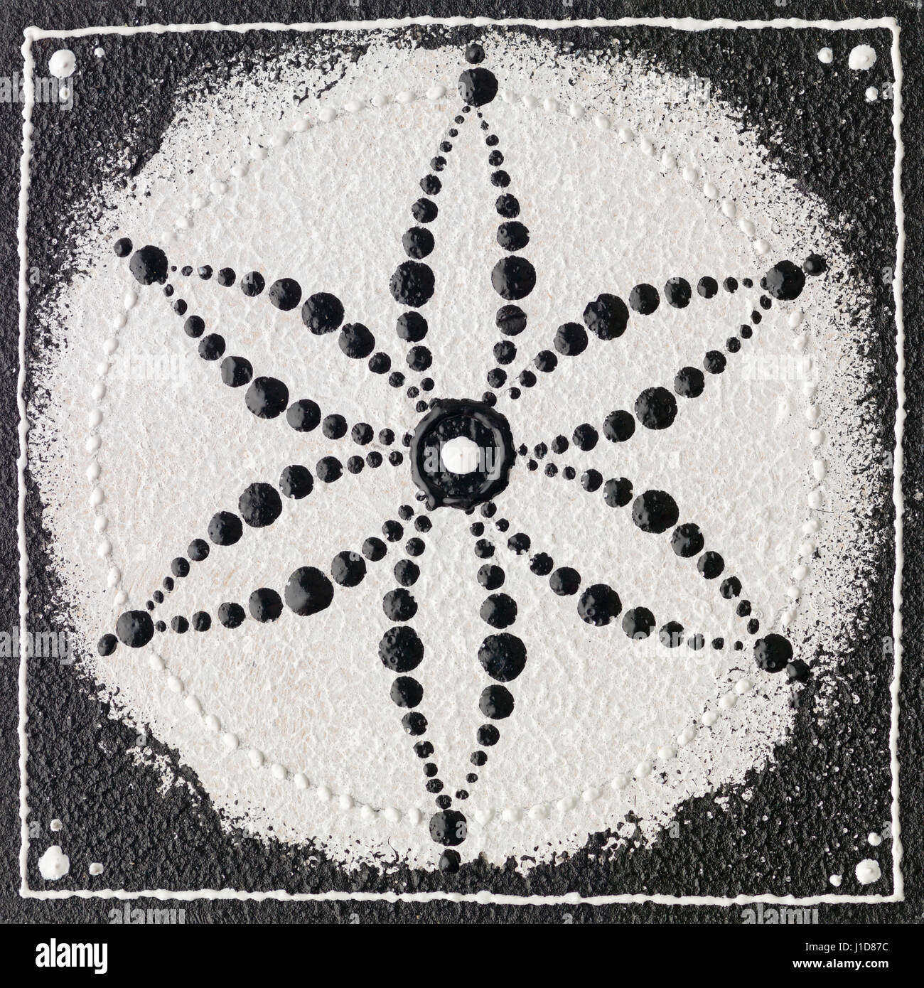 Black white sacred geometry hi-res stock photography and images - Alamy