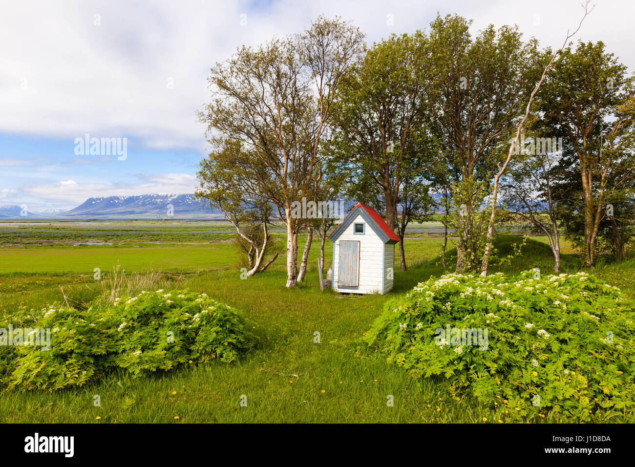 Small hut near Grenivik, Iceland, Northern Europe Stock Photo - Alamy