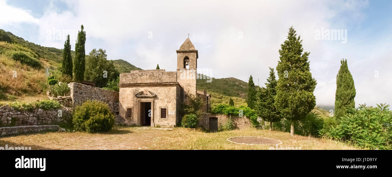 Elba, Italy - June 9, 2016: "santuario di Santa Caterina", on the ...