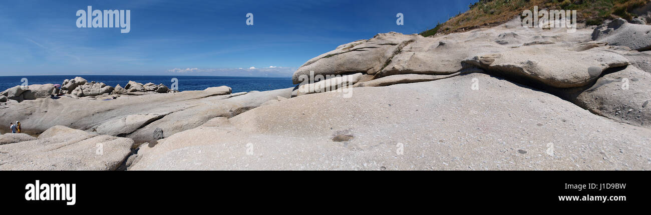 Elba, Italy: Cliffs of St. Andrew by the sea Stock Photo - Alamy