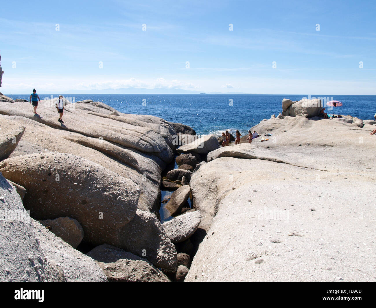 Elba, Italy: Cliffs of St. Andrew by the sea Stock Photo - Alamy