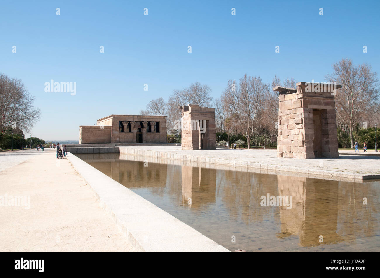 Templo de Debod (Debod Temple), An Egyptian temple relocated to Parque ...
