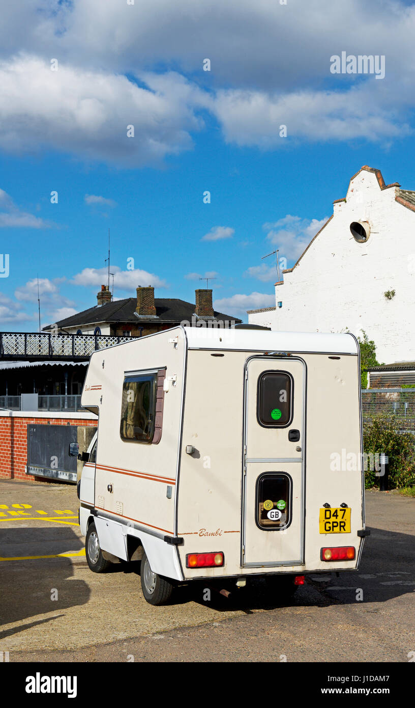 Bedford Bambi campervan in Woodbridge, Suffolk, England UK Stock Photo ...