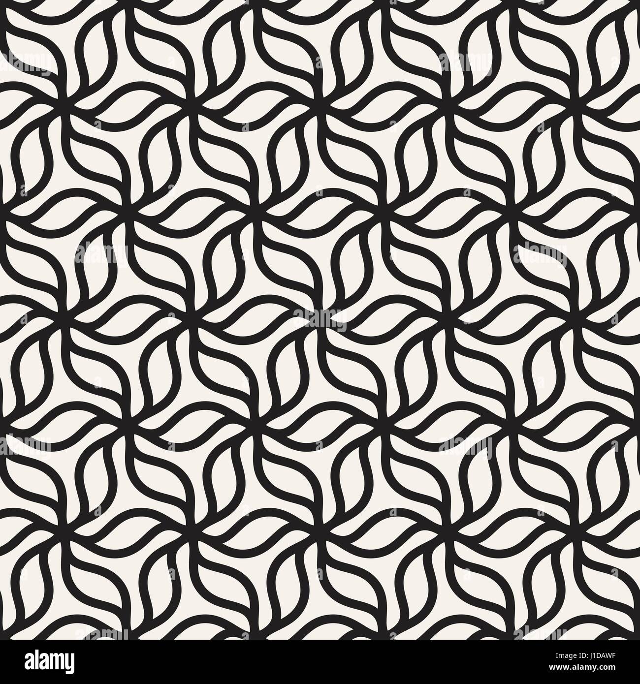 Vector Seamless Line Grid Pattern. Abstract Geometric Background Design ...